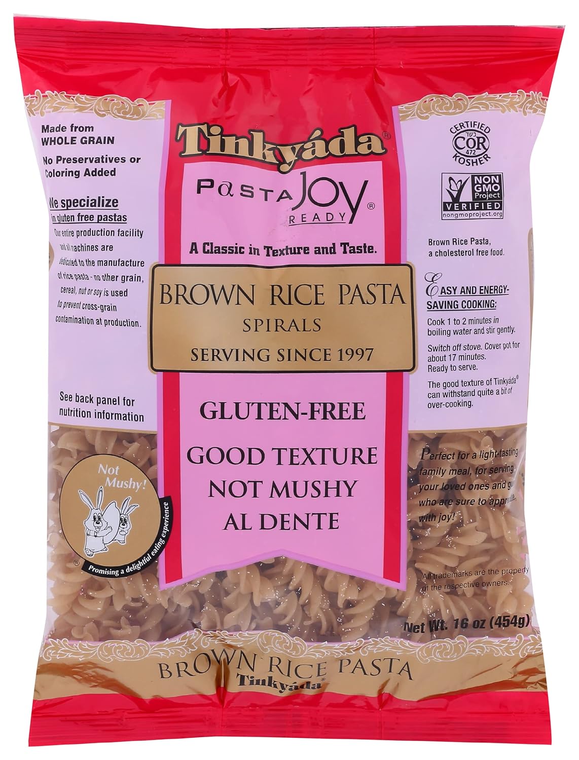 Tinkyada Gluten Free Brown Rice Pasta Spirals | GlutenFreePalace