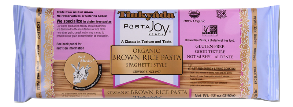 Tinkyada's Gluten Free Organic Brown Rice Spaghetti | GlutenFreePalace